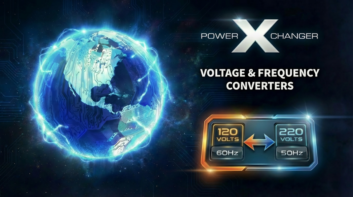 Voltage & Frequency Converters | Step-Up & Step-Down | PowerXchanger